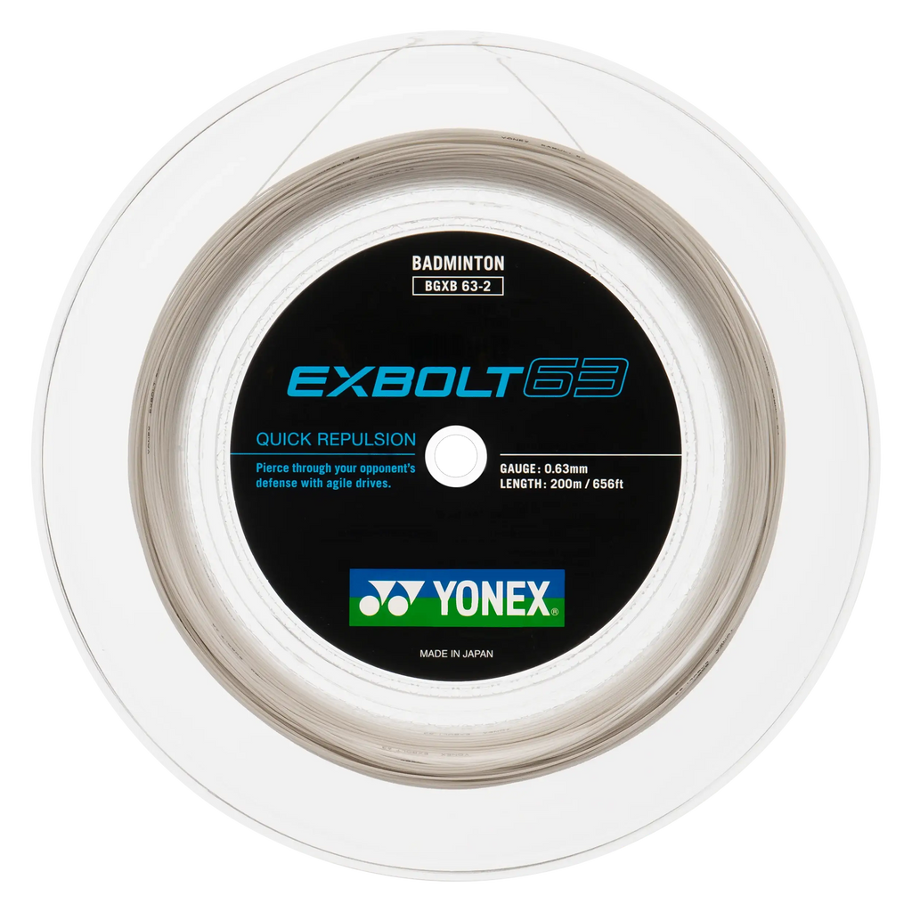 Yonex Exbolt 63 Badminton String 200m - High Repulsion – Badminton Avenue